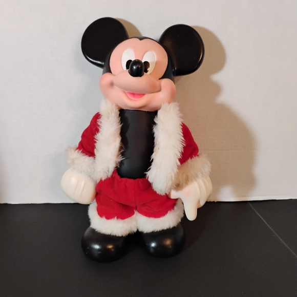 Disney | Toys | Disney Arco Santa Rubber Mickey Mouse Figure | Poshmark